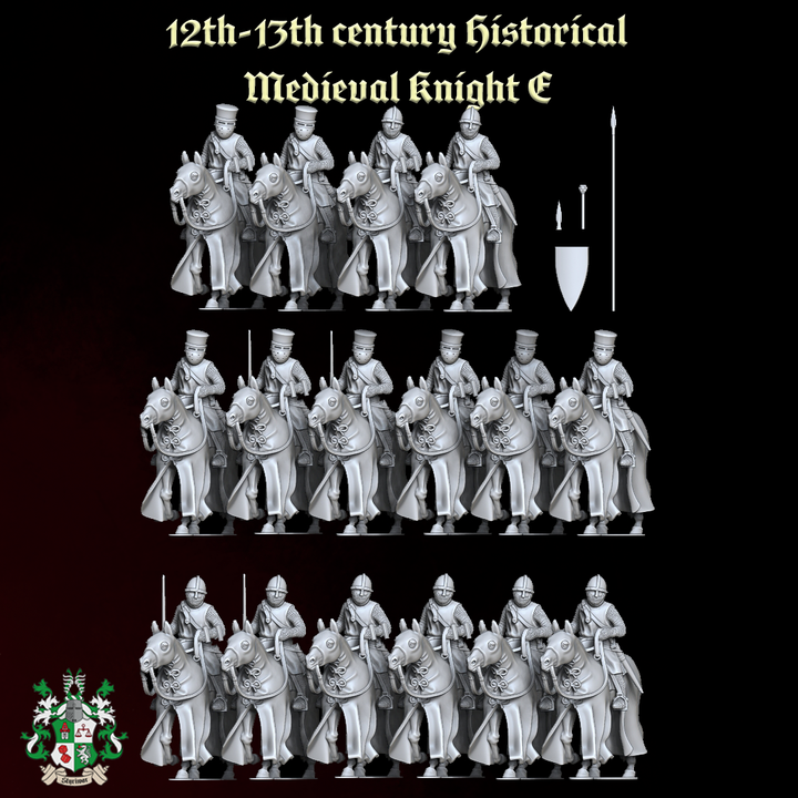 3D Printable 12th-13th century Historical Medieval Knight E by Styriwar