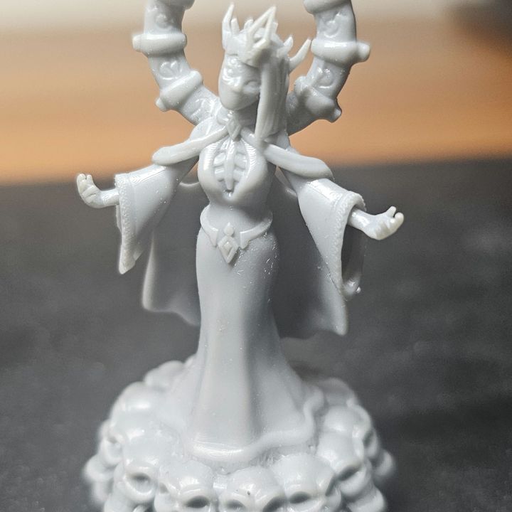 3D Printable Lich Queen Amara by Art Crow Tabletop