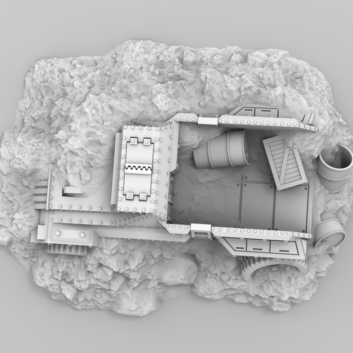 3D Printable Wrecked APC-1E v2 by Rogue Sculpts