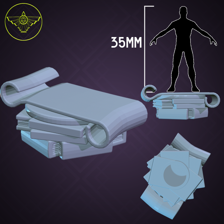 3D Printable Book Stack Base by Art Crow Tabletop