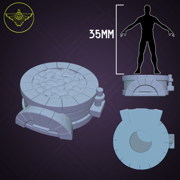 3D Printable Furnace Base by Art Crow Tabletop