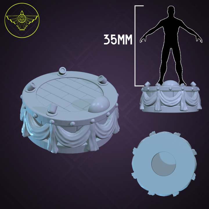 3D Printable Theater Stage Base by Art Crow Tabletop