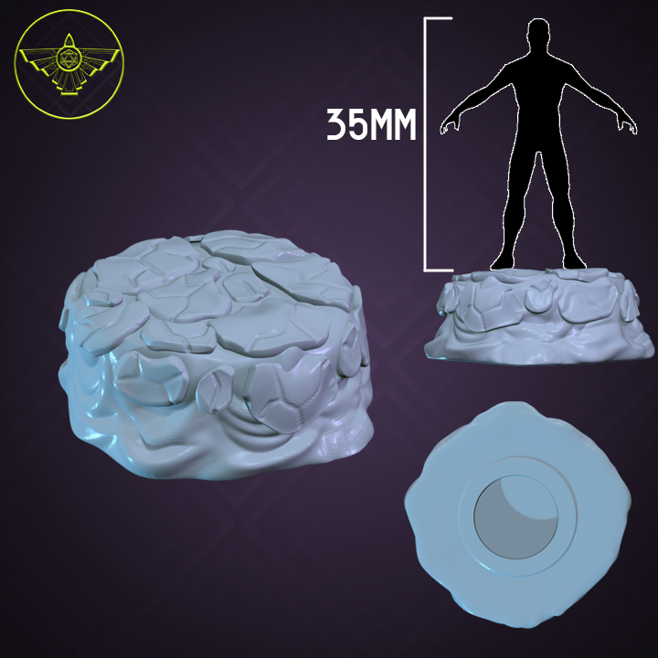 3D Printable Magma Base by Art Crow Tabletop