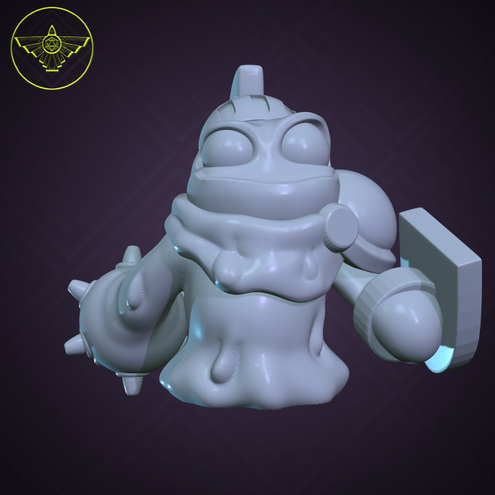 3D Printable Guppy, Plasmoid Knight by Art Crow Tabletop