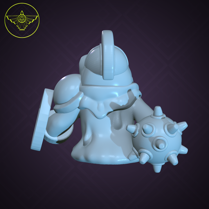 3D Printable Guppy, Plasmoid Knight by Art Crow Tabletop