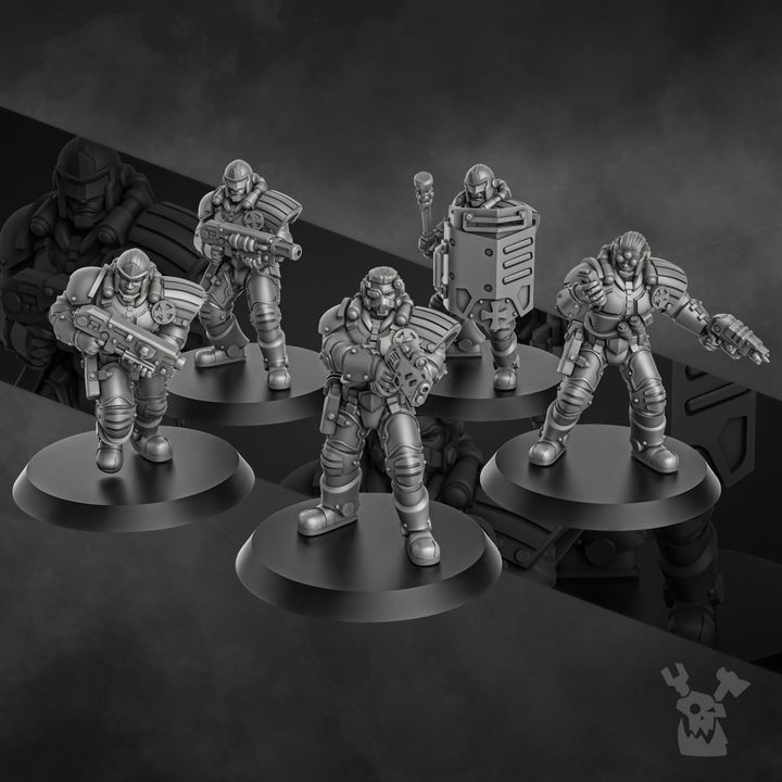 3D Printable Metal Militia Brigade (part 1) by dakkadakka.store