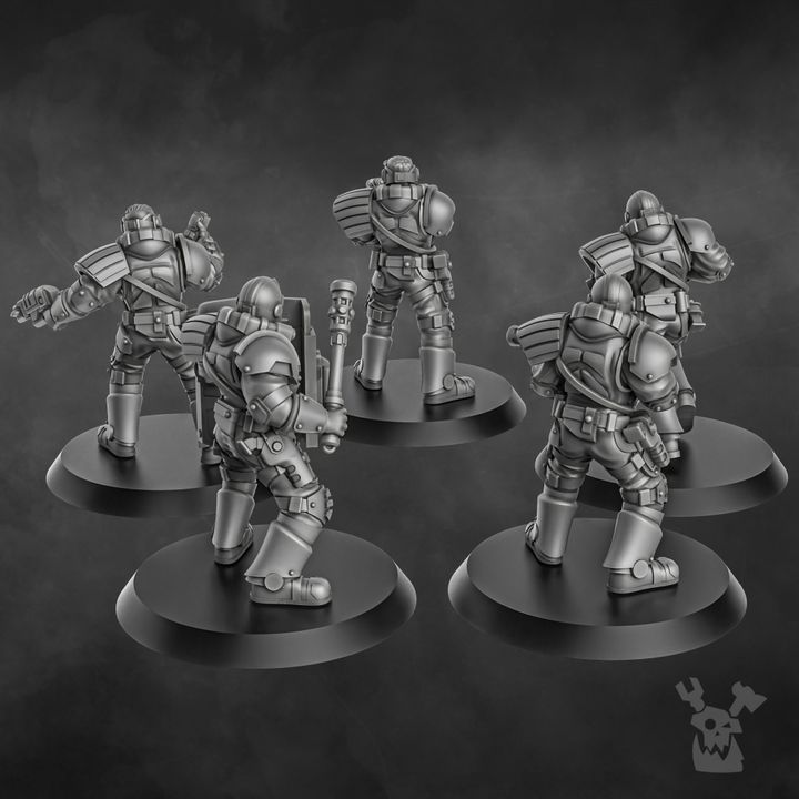 3D Printable Metal Militia Brigade (part 1) by dakkadakka.store