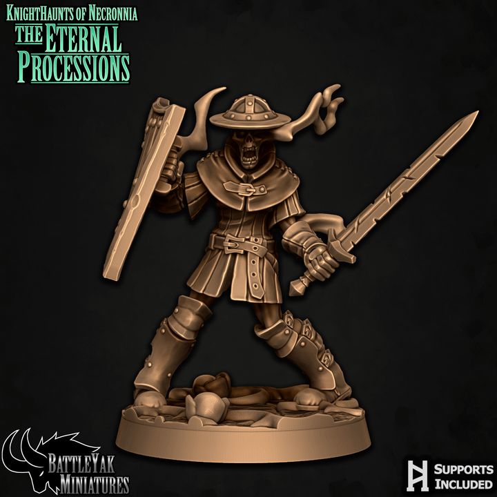 3D Printable Spectral Man-at-Arms A by Battle Yak Miniatures