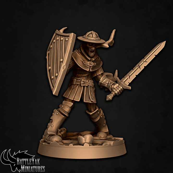 3D Printable Spectral Man-at-Arms A by Battle Yak Miniatures