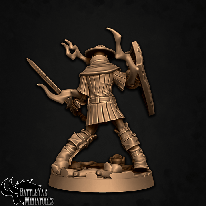 3D Printable Spectral Man-at-Arms A by Battle Yak Miniatures