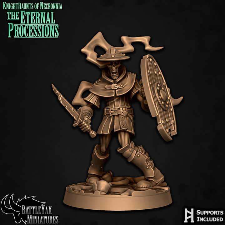 3D Printable Spectral Man-at-Arms B by Battle Yak Miniatures