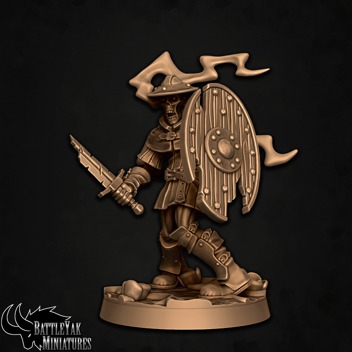 3D Printable Spectral Man-at-Arms B by Battle Yak Miniatures