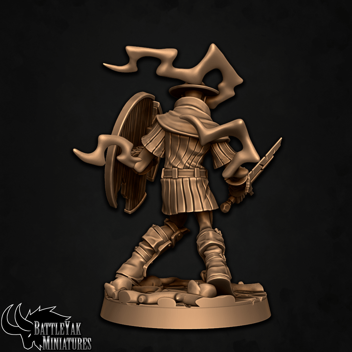 3D Printable Spectral Man-at-Arms B by Battle Yak Miniatures