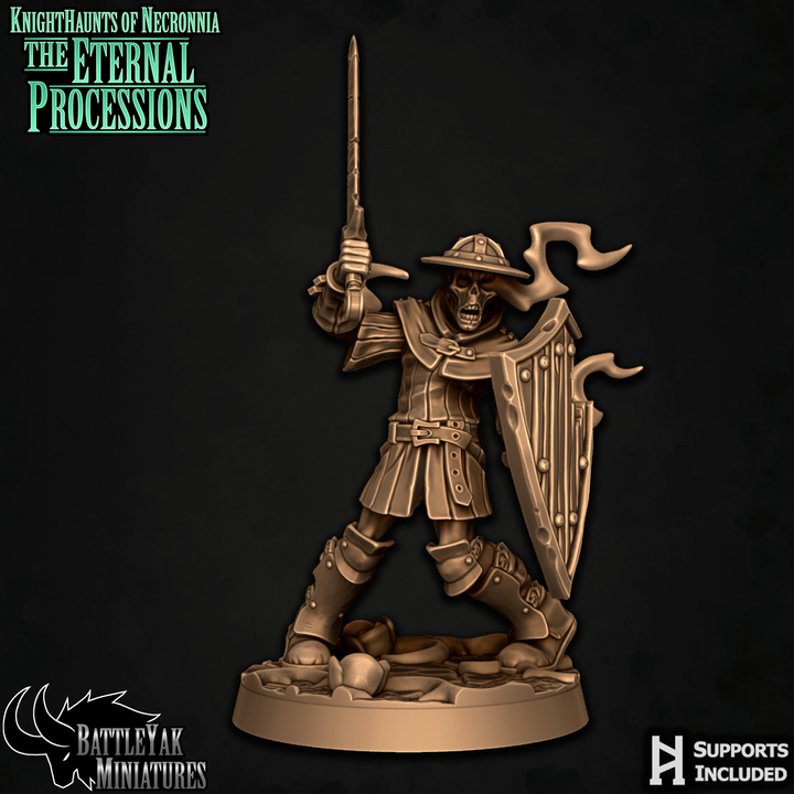 3D Printable Spectral Man-at-Arms C by Battle Yak Miniatures