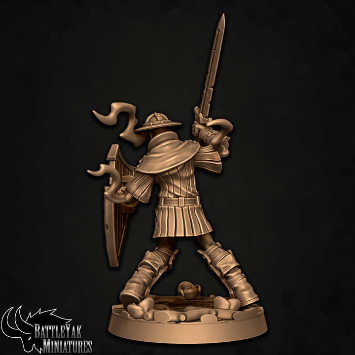 3D Printable Spectral Man-at-Arms C by Battle Yak Miniatures