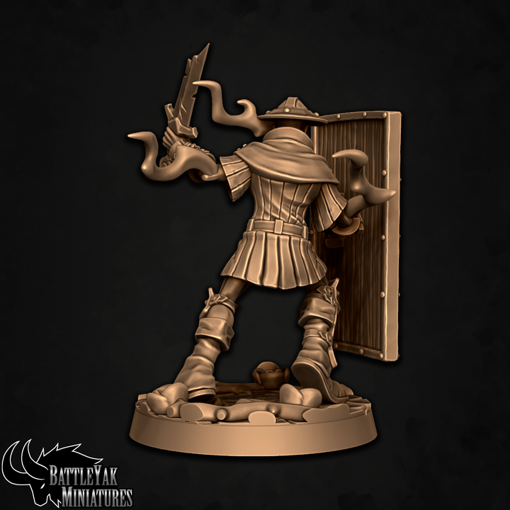 3D Printable Spectral Man-at-Arms D by Battle Yak Miniatures