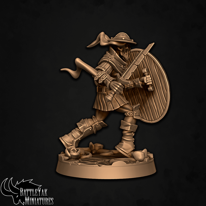 3D Printable Spectral Man-at-Arms F by Battle Yak Miniatures