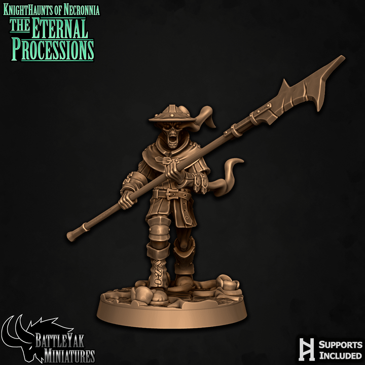 3D Printable Spectral Man-at-Arms F by Battle Yak Miniatures