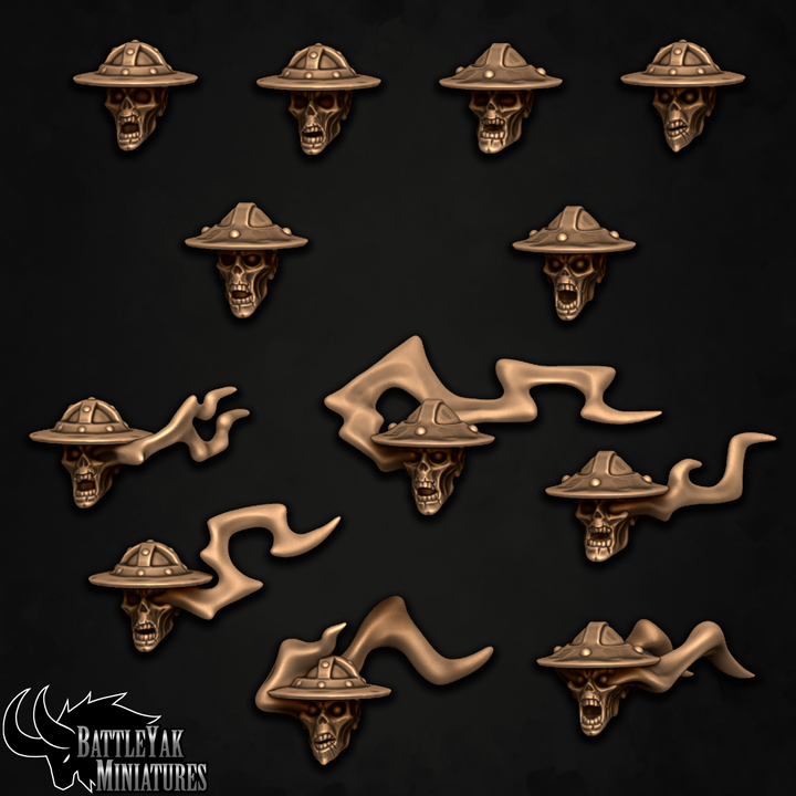 3D Printable Spectral Man-at-Arms Pack by Battle Yak Miniatures