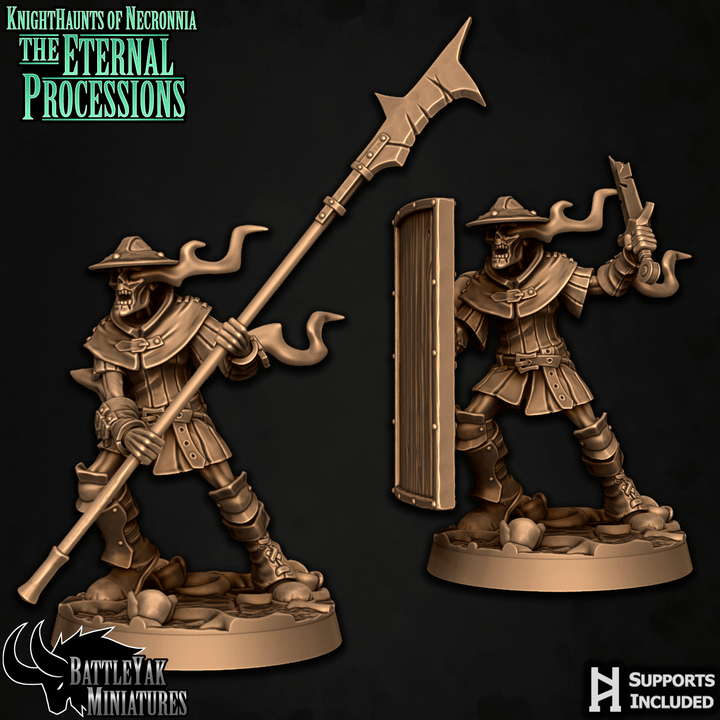 3D Printable Spectral Man-at-Arms Pack by Battle Yak Miniatures