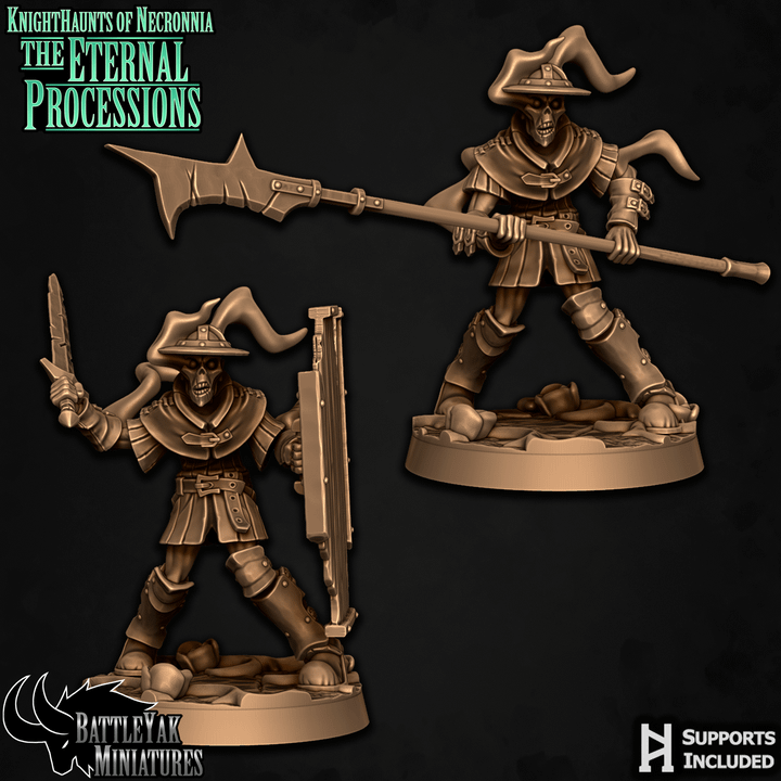 3D Printable Spectral Man-at-Arms Pack by Battle Yak Miniatures