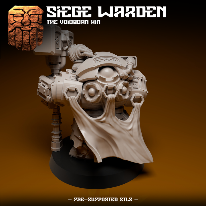 3D Printable Siege Warden - Presupported by Forged in Fury Miniatures