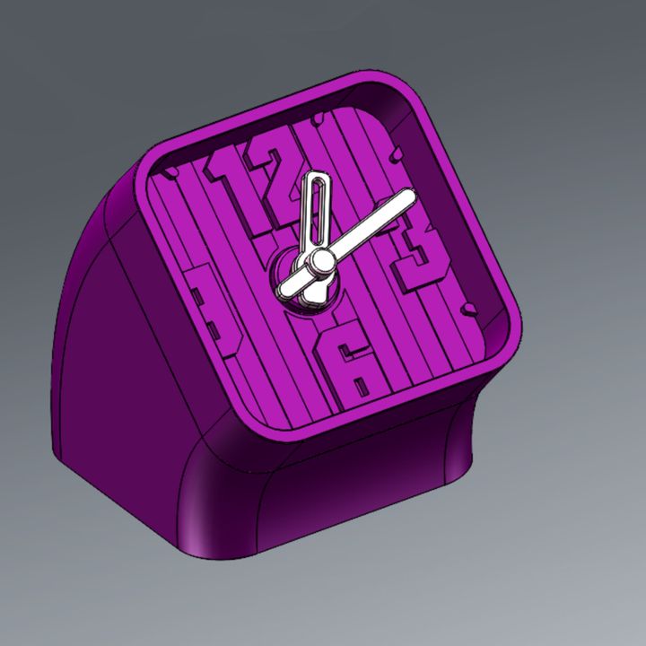 3D Printable Small Table Clock by MING