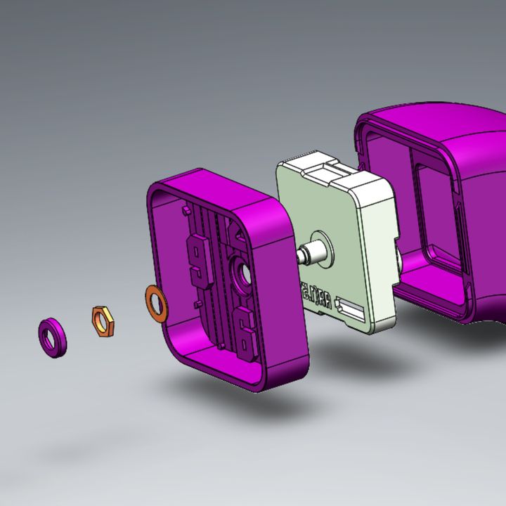 3D Printable Small Table Clock by MING
