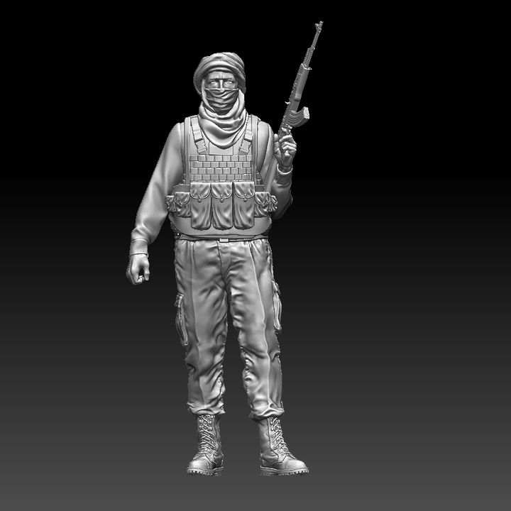 3D Printable arab soldier by Dmitry Tishchenkov