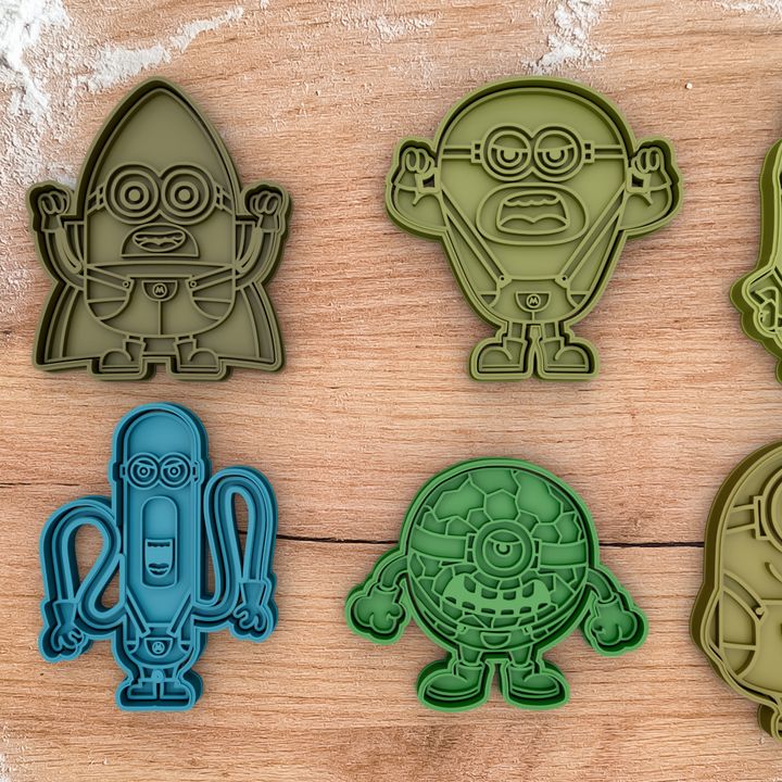 3D Printable Super cookie cutter pack from Despicable Me by Mac Cookies