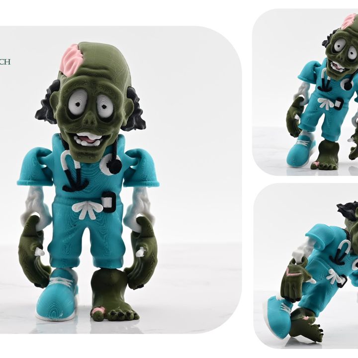 3D Printable Cobotech Articulated Zombie Nurse - Nurse Graduation Gifts ...