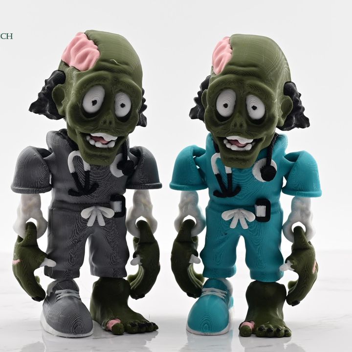 3D Printable Cobotech Articulated Zombie Nurse - Nurse Graduation Gifts ...