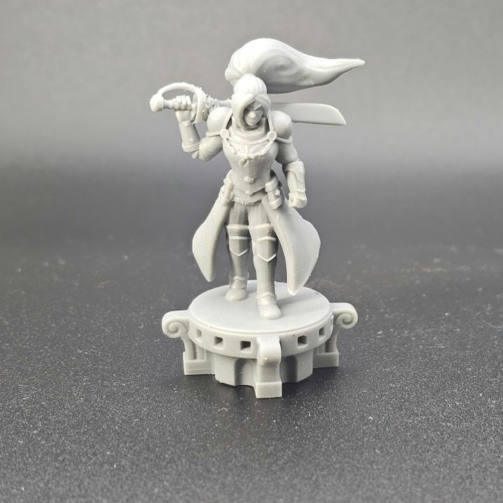 3D Printable Quinn, Knight of Roses by Art Crow Tabletop