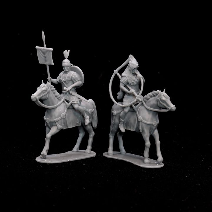 3D Printable 28mm Republican Roman Consular Command mounted by Gadgetworks