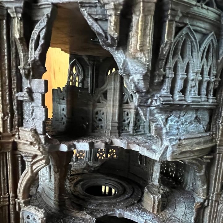 3D Print of Destroyed Eldrin Magic Tower by Char-ice