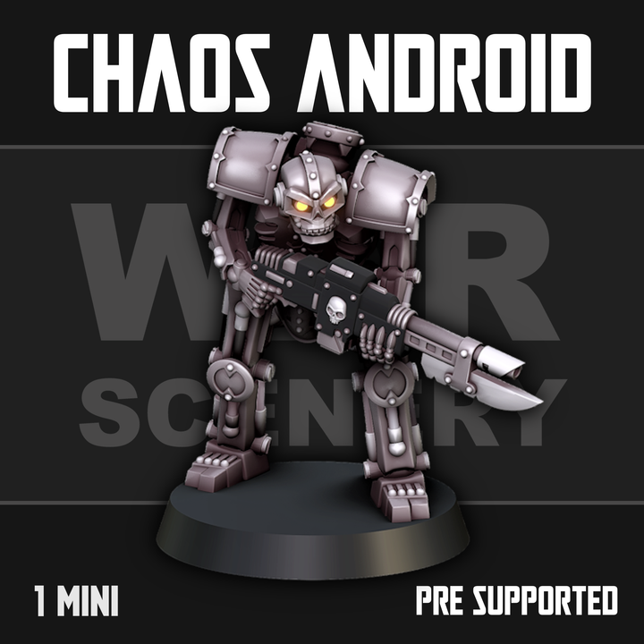 3D Printable Chaos Android by War Scenery