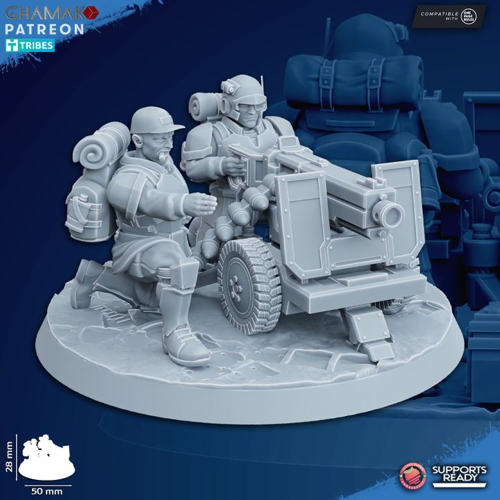 3D Printable Heavy support weapons by Ghamak