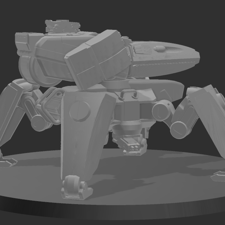 3D Printable Shiva Support Mecha by David Tarron