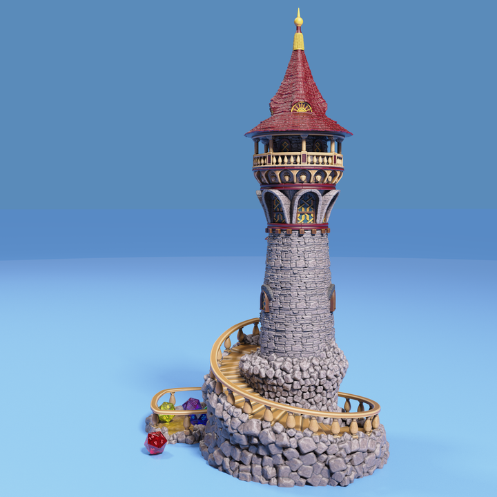 3D Printable Wizard Dice Tower / Random Outcome Tool / RPG Game Item ...