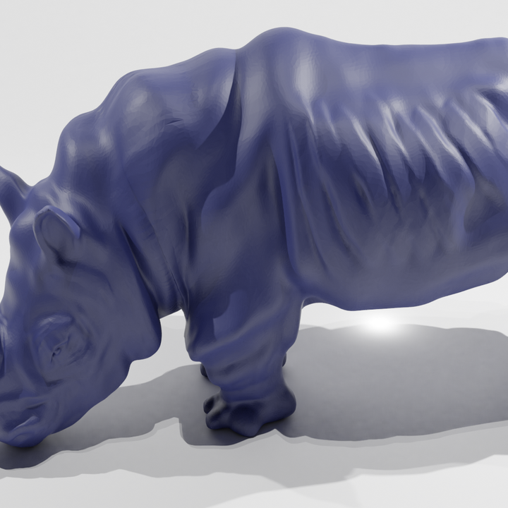 3D Printable Rhino stl by Niranjay Renahan
