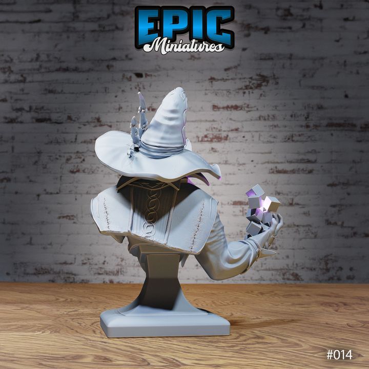 3D Printable Dark Magician Bust / Wizard Decoration / Collectible ...