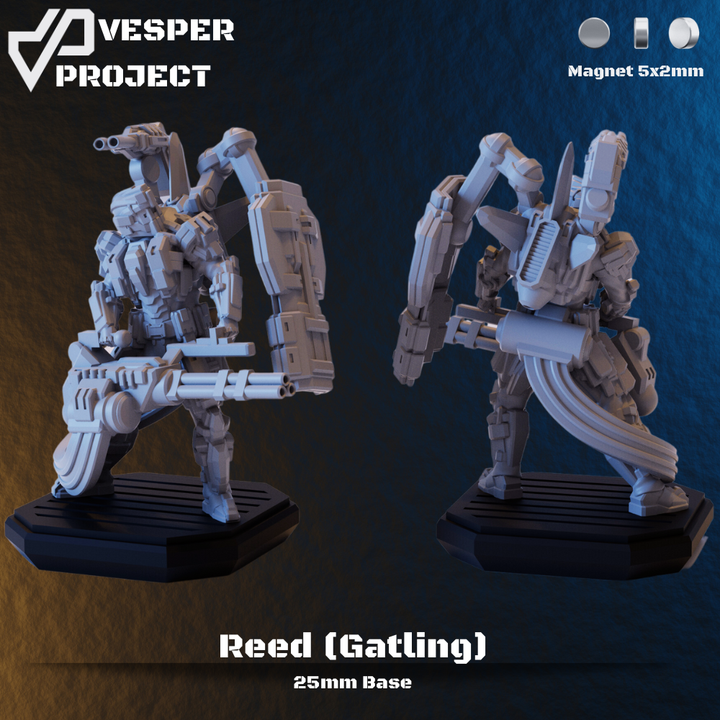 3D Printable Reed(Gatling) by Vesper Project