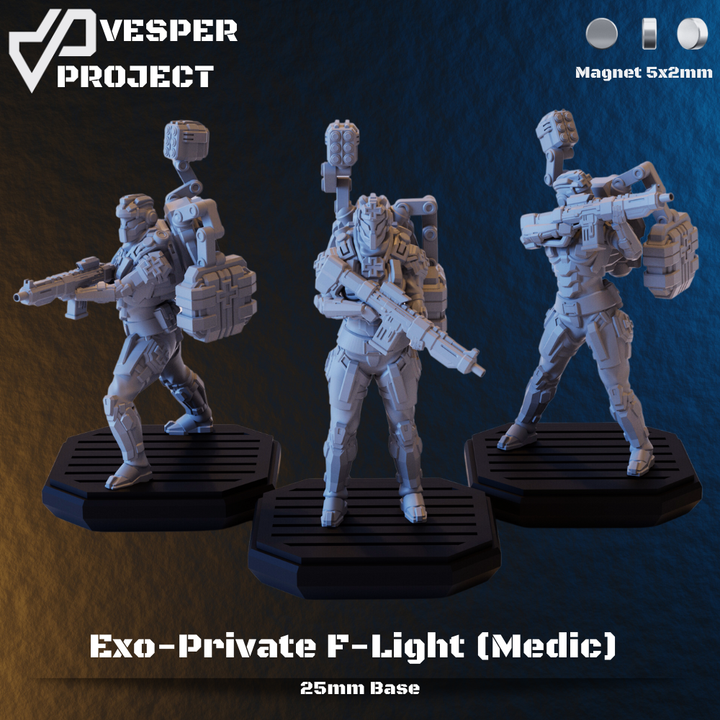 3D Printable Light Female Private Medic by Vesper Project