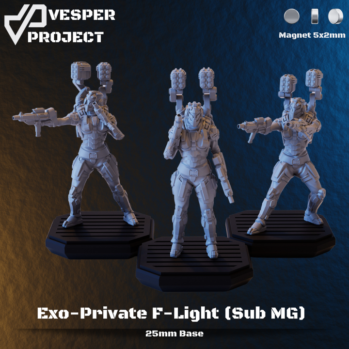 3D Printable Light Female Private Sub MG by Vesper Project