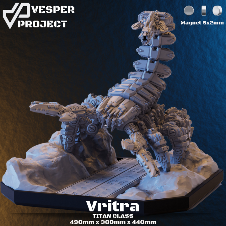 3D Printable Vritra (Whole not Sliced) by Vesper Project