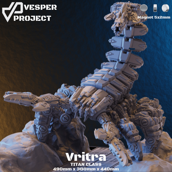 3D Printable Vritra (Whole not Sliced) by Vesper Project