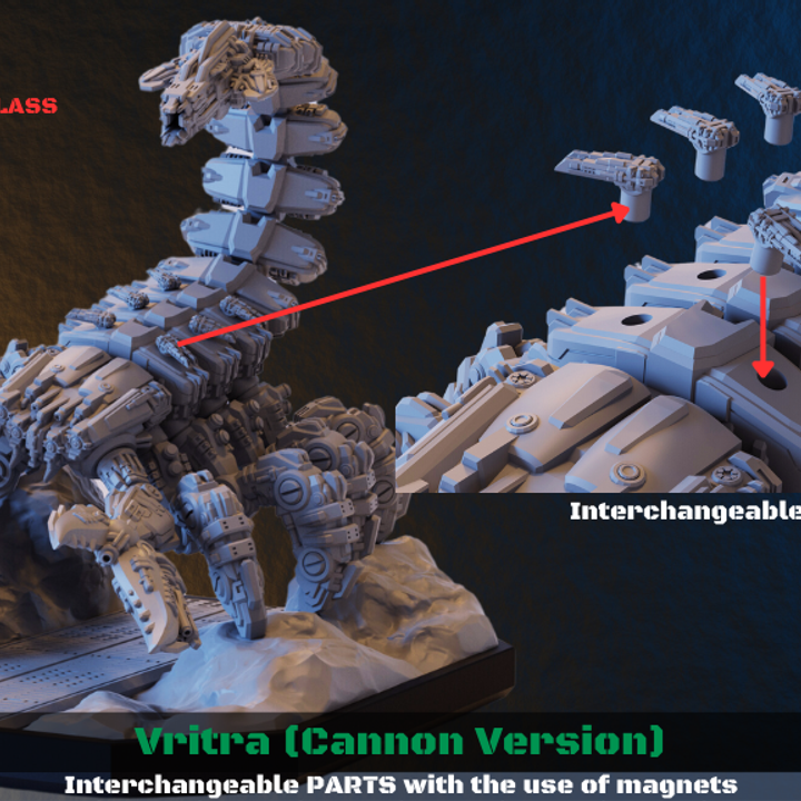 3D Printable Vritra (Whole not Sliced) by Vesper Project