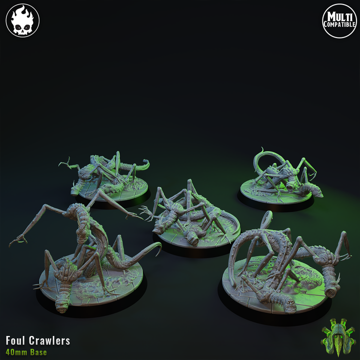 3D Printable Slithering Horrors STL Bundle by Fleshcraft Studio