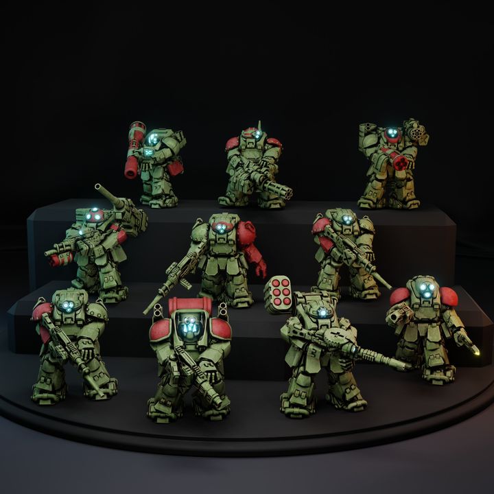 3D Printable Demeter power armour high mobility type by Crimson Steel ...