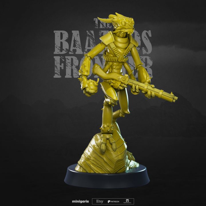 3D Printable Ktix - Chitinoid Rifleman - DnD Miniature for Tabletop ...